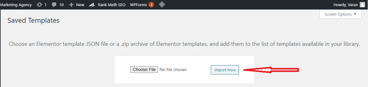 how to save, import & export templates in WordPress using elementor – Rokin